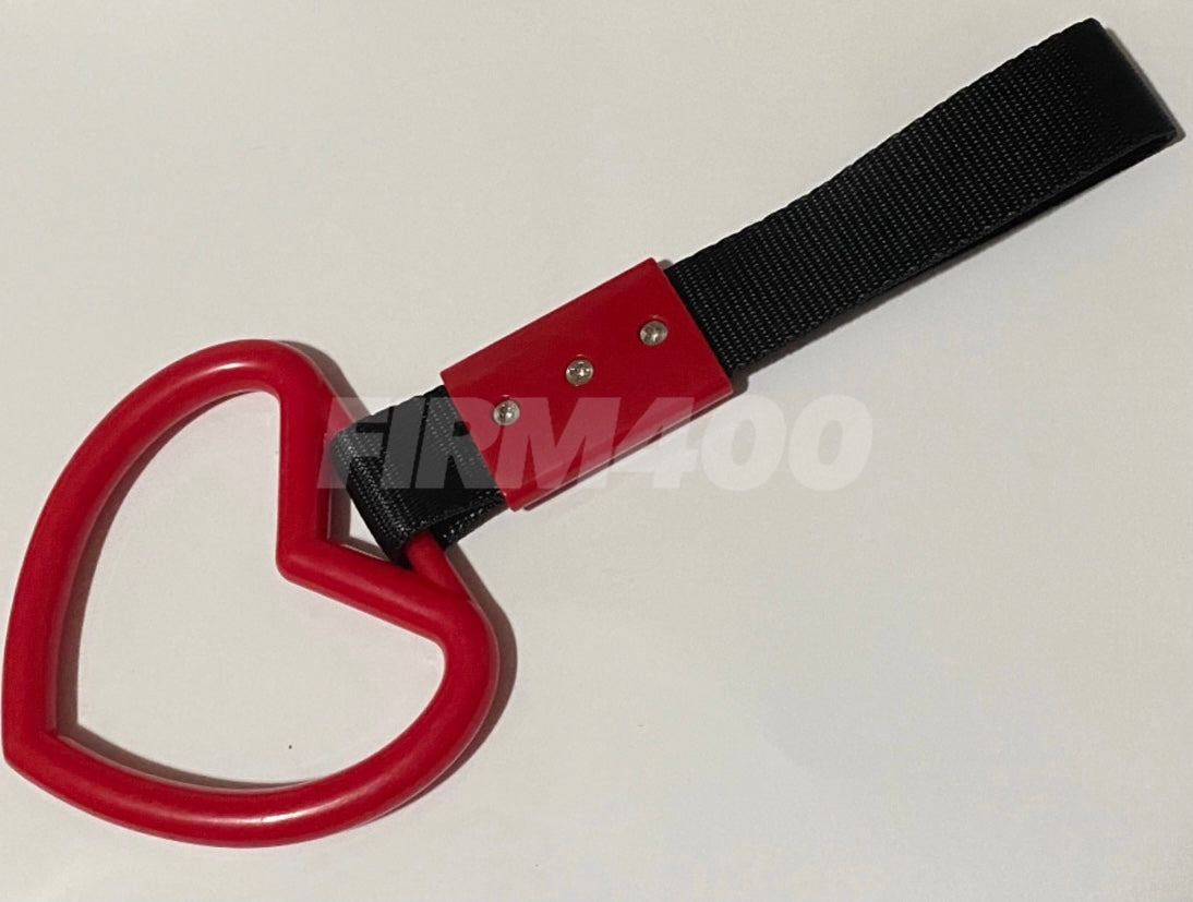RED HEART TSURIKAWA HANG RING BLACK NYLON HANDLE STRAP – Firm400